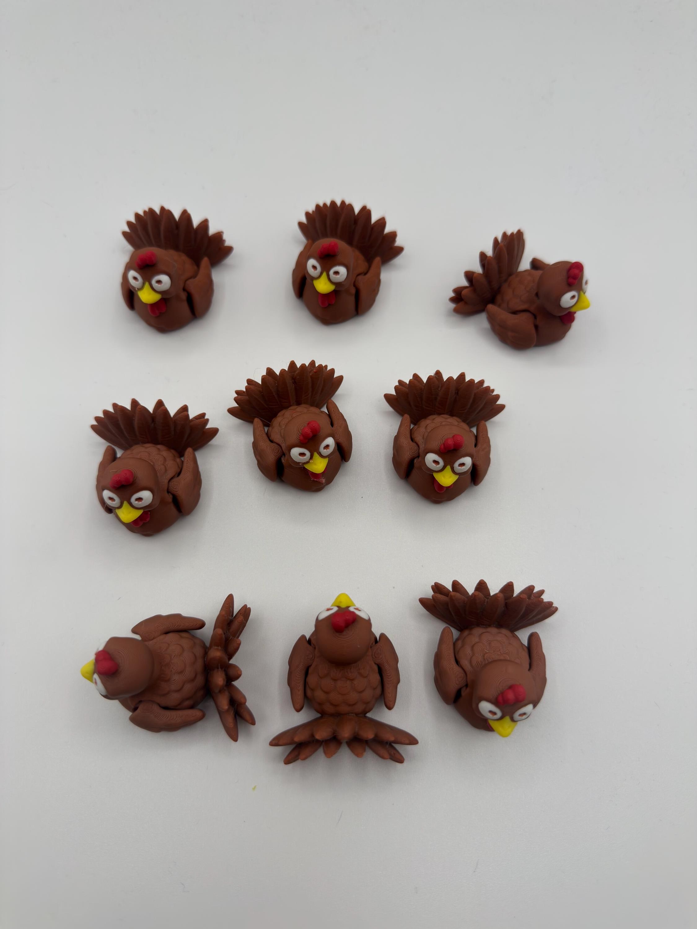 Articulating Turkey Fidget Toy | Cute Thanksgiving Decor | Stress ...