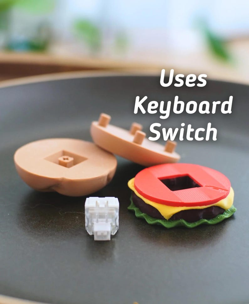 Burger Clicker Fidget Toy | 3D Printed Hamburger Stress Clicker ...