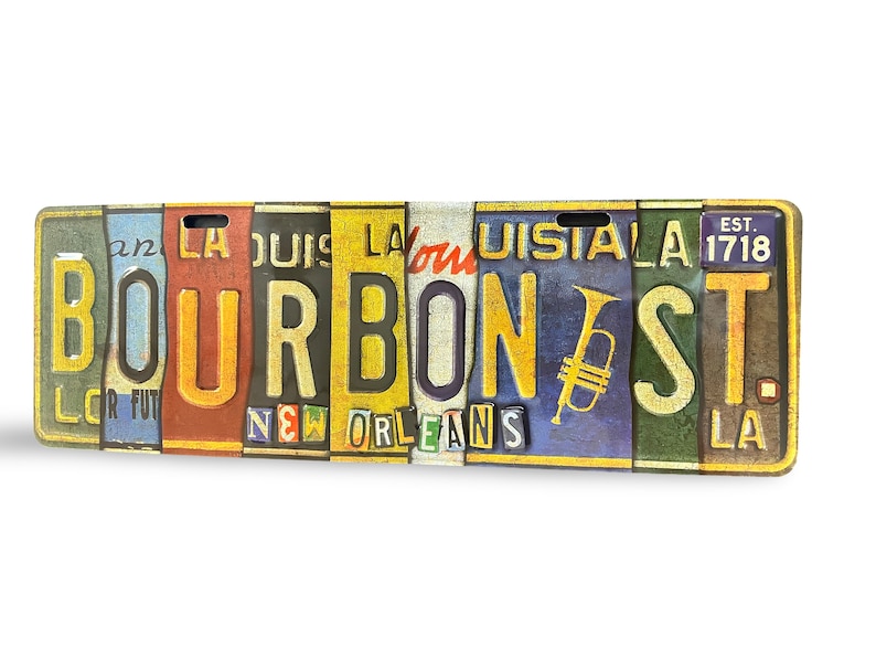 New Orleans Street Sign License Plate Wall Decor - Etsy