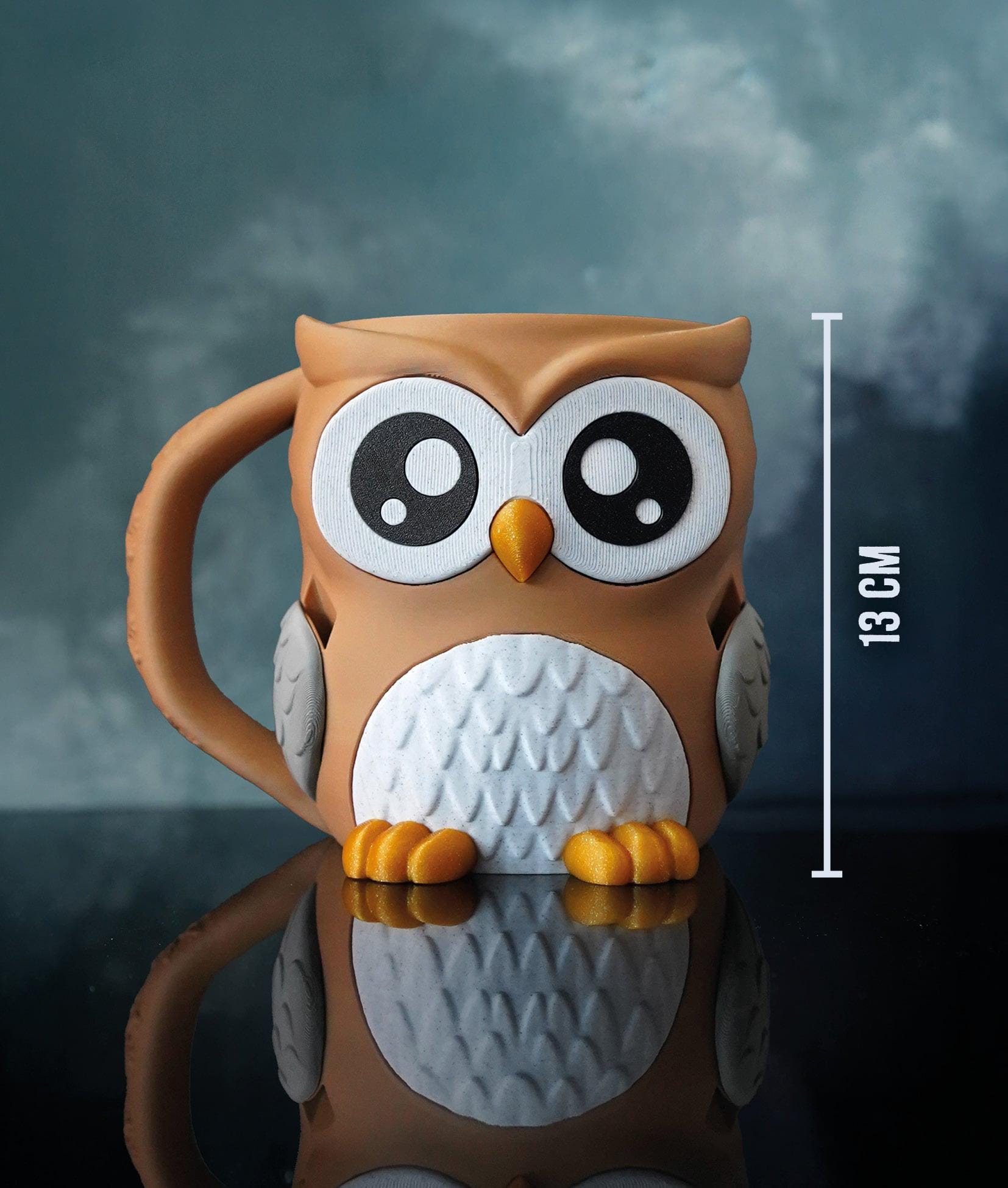 Owl Ice Cream Pint Holder | 3D Printed Owl Cozy | Cute Dessert Cup ...