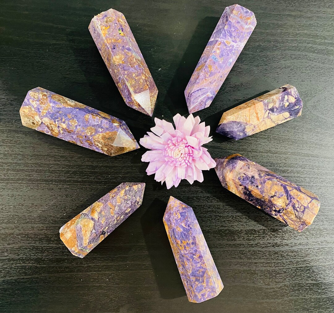 Purple Brecciated Jasper Tower - Etsy