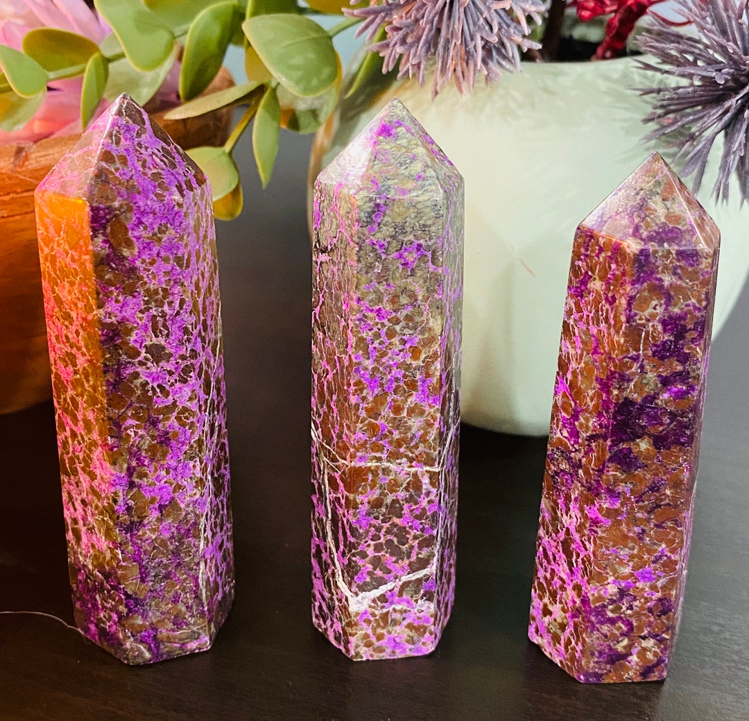 Purpurite Tower: Neon Purple Crystal Point (3.1-3.4") - Etsy