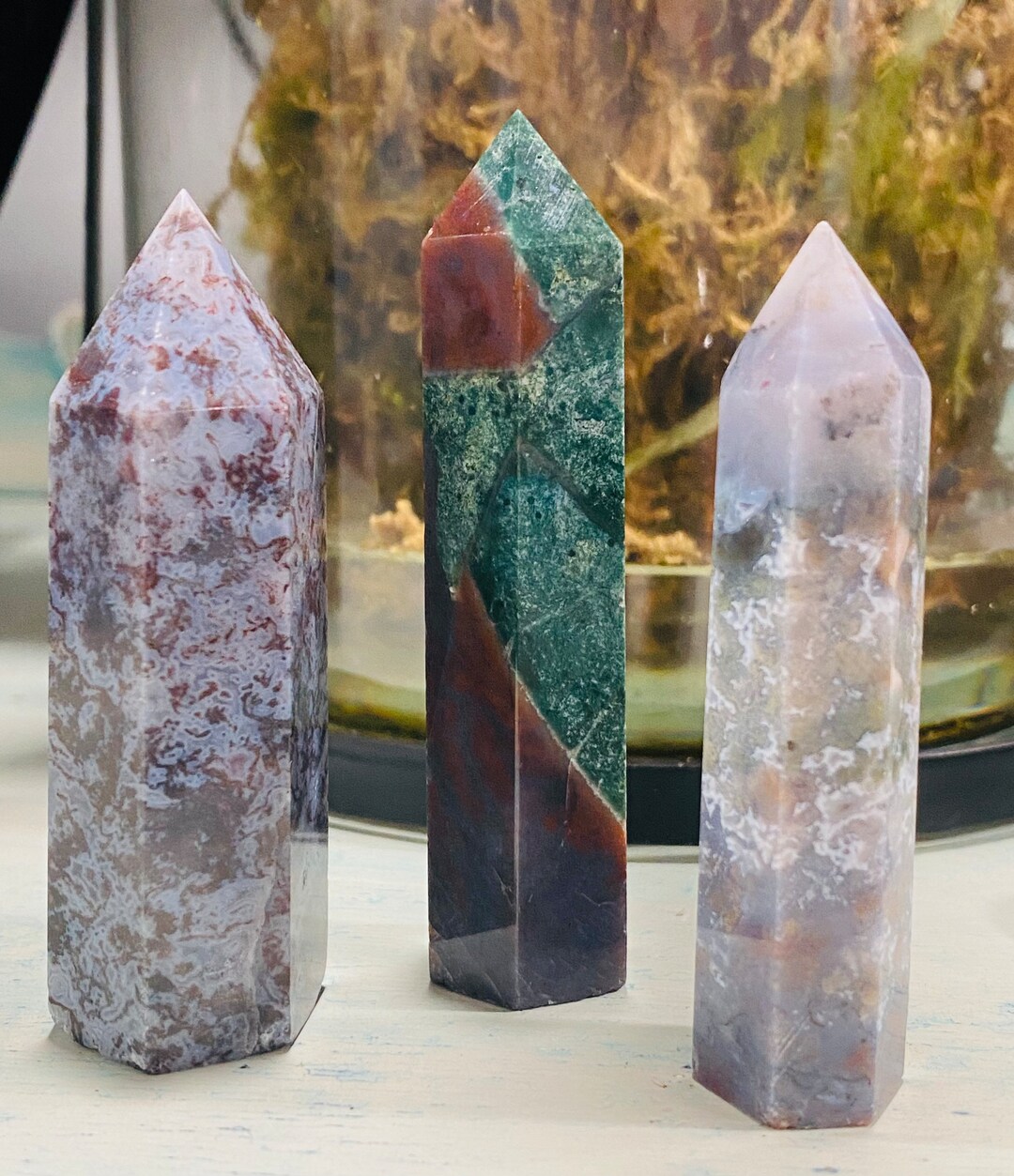 Ocean Jasper Tower - Etsy