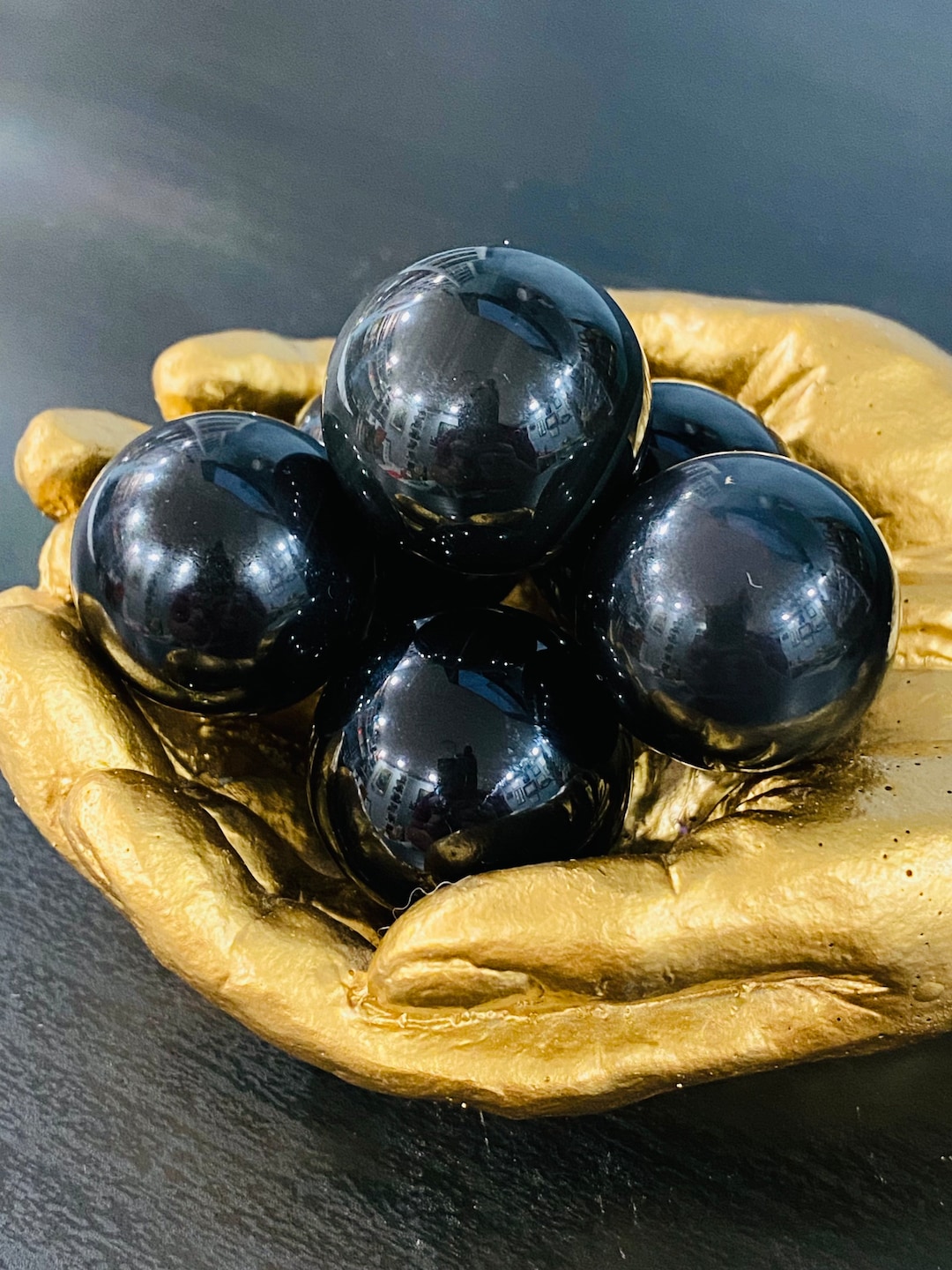 Rainbow Obsidian Sphere - Etsy