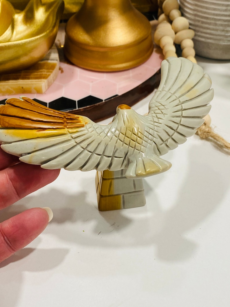 Jade Crystal Floating Eagle - Etsy