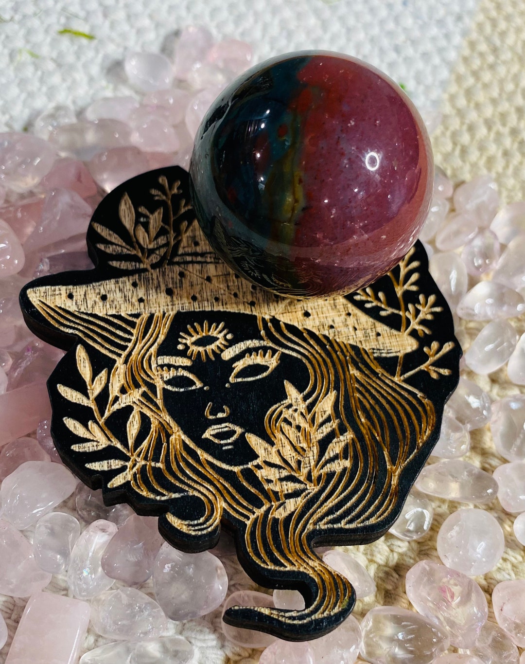 Wooden Witch Sphere Stand - Etsy