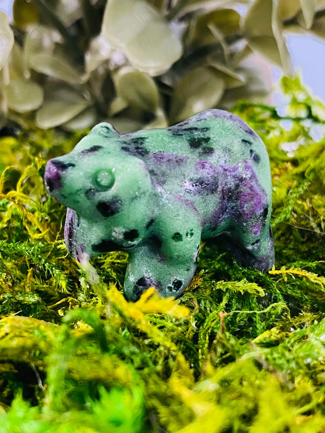 Ruby Zoisite Bear - Etsy