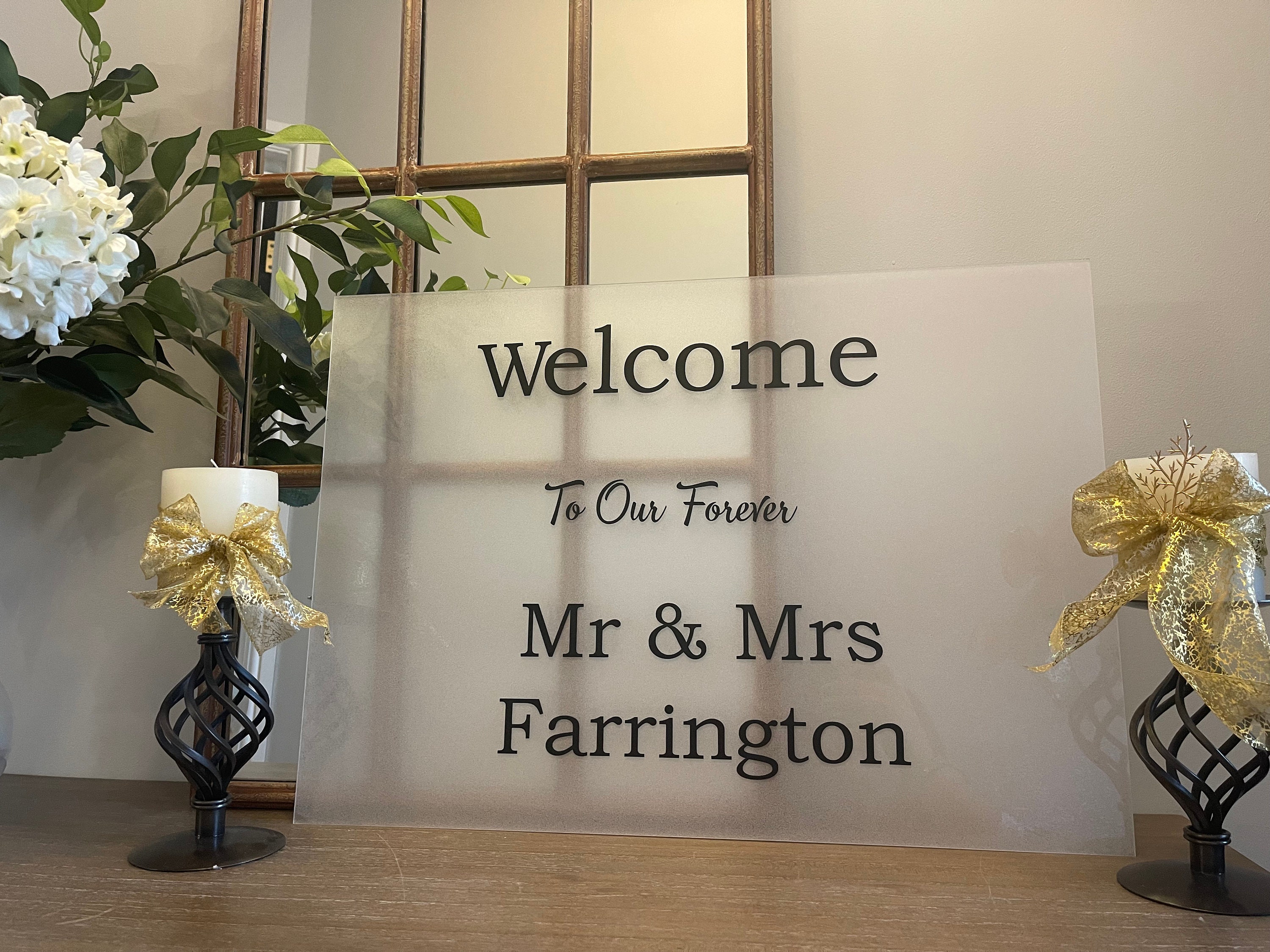 A2 Wedding Sign Celebration Sign Welcome Sign Announcement - Etsy