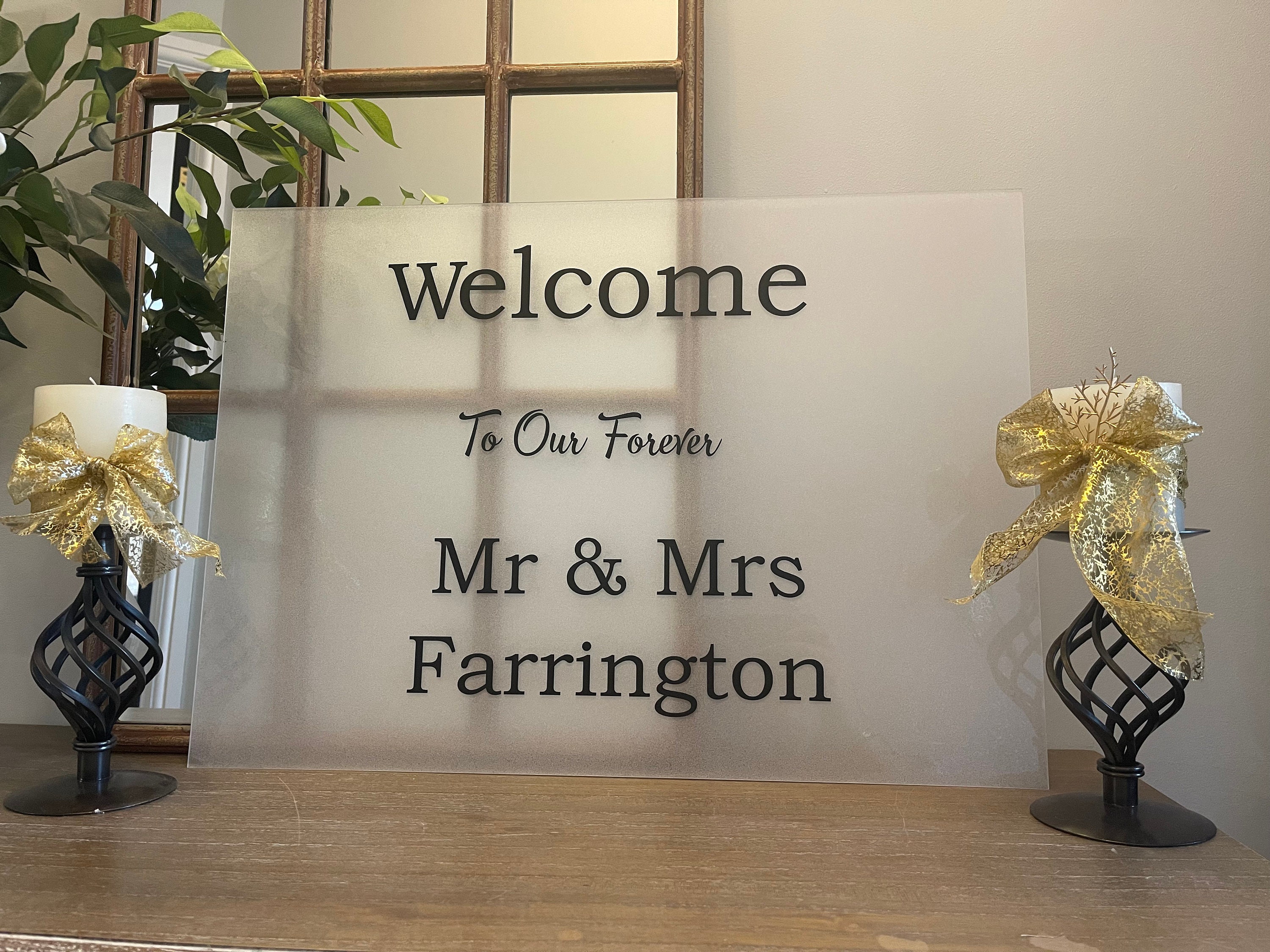 A2 Wedding Sign Celebration Sign Welcome Sign Announcement - Etsy