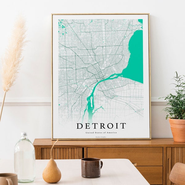 Detroit Poster - Etsy