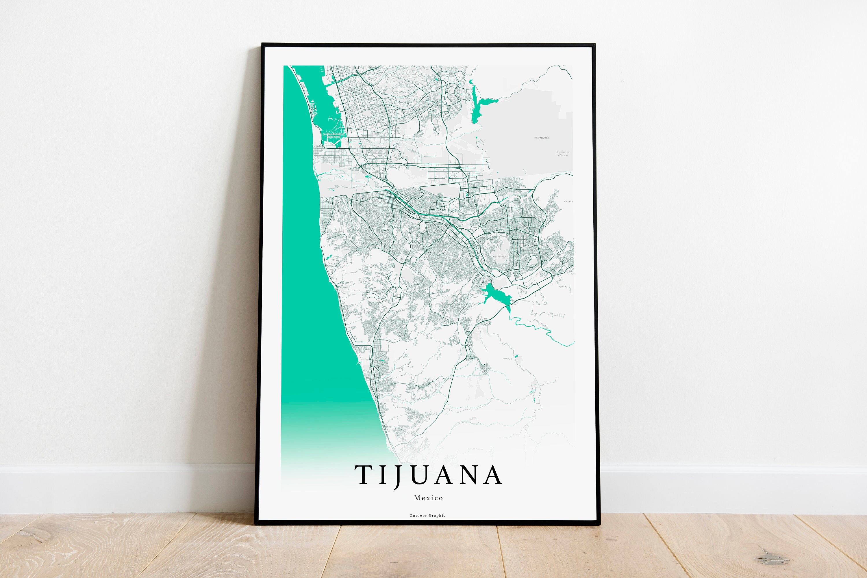 CARTEL TIJUANA Mapa de México tijuana print Descarga digital Arte mural ...