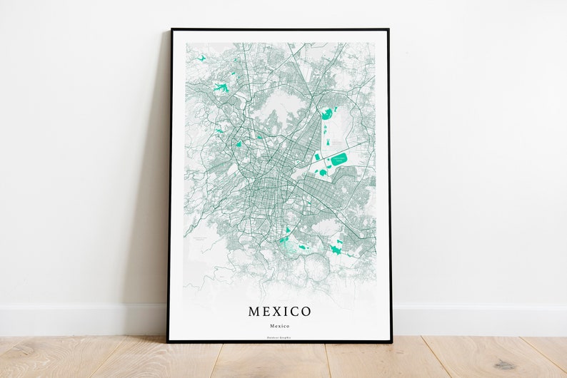 POSTER MEXICO Mexico Map mexico Print Digital Download Wall Art ...