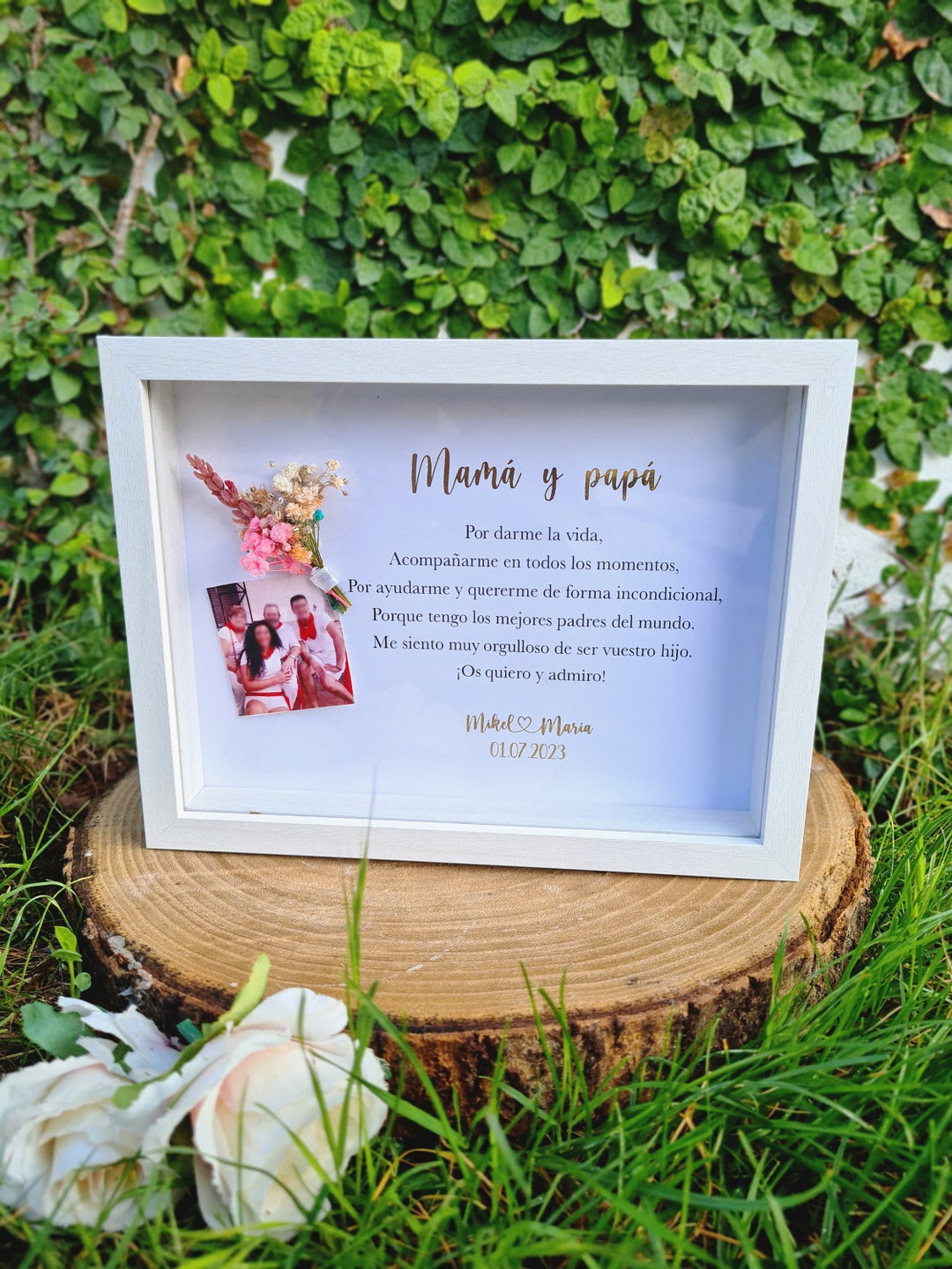 Personalized Frames With Preserved Flowers - Etsy