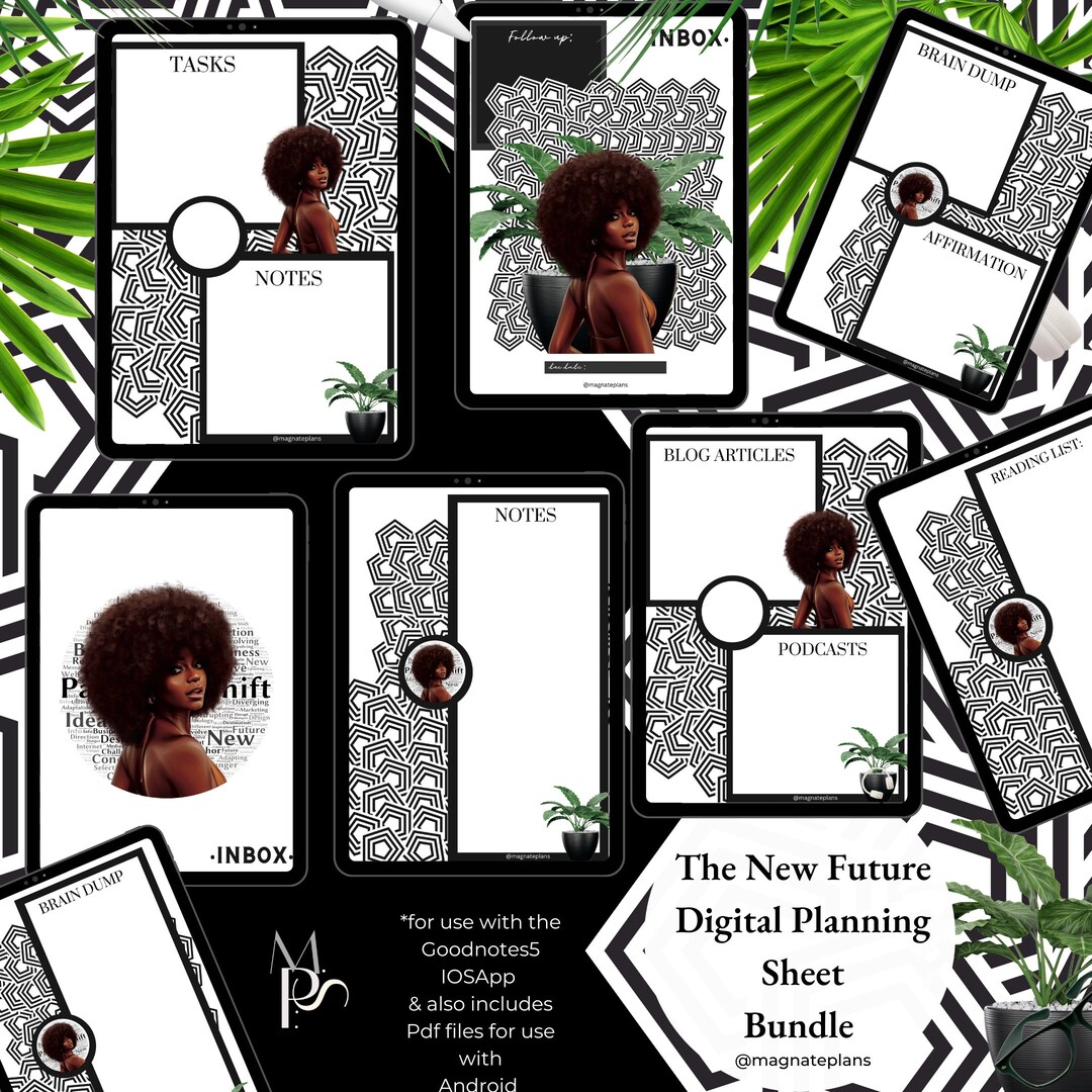 The New Future Digital Planning Sheet Bundle - Etsy