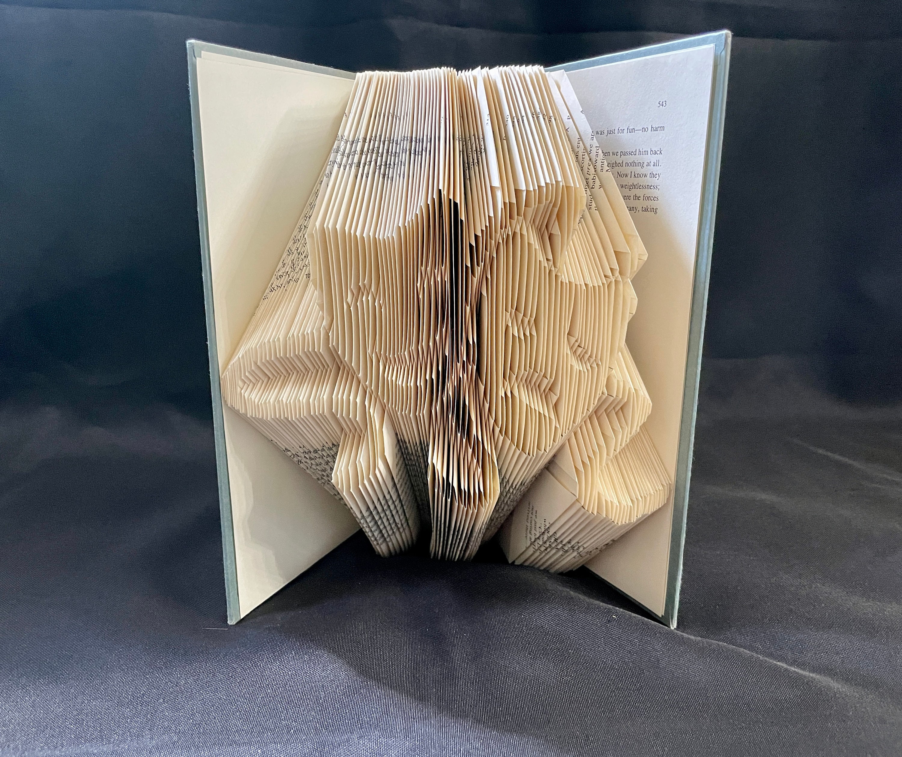 Comedy and Tragedy Theater Masks Folded Book Art - Etsy