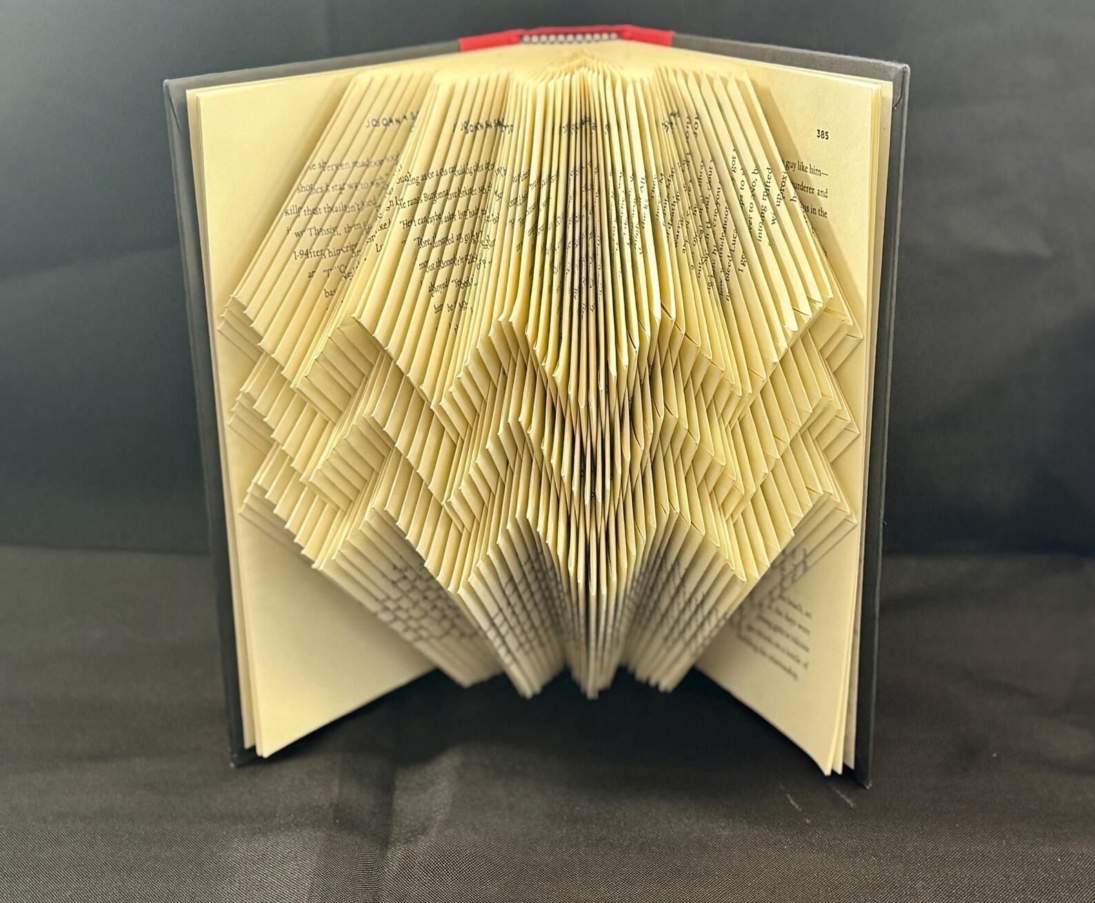 Zig Zag Folded Book Art - Etsy