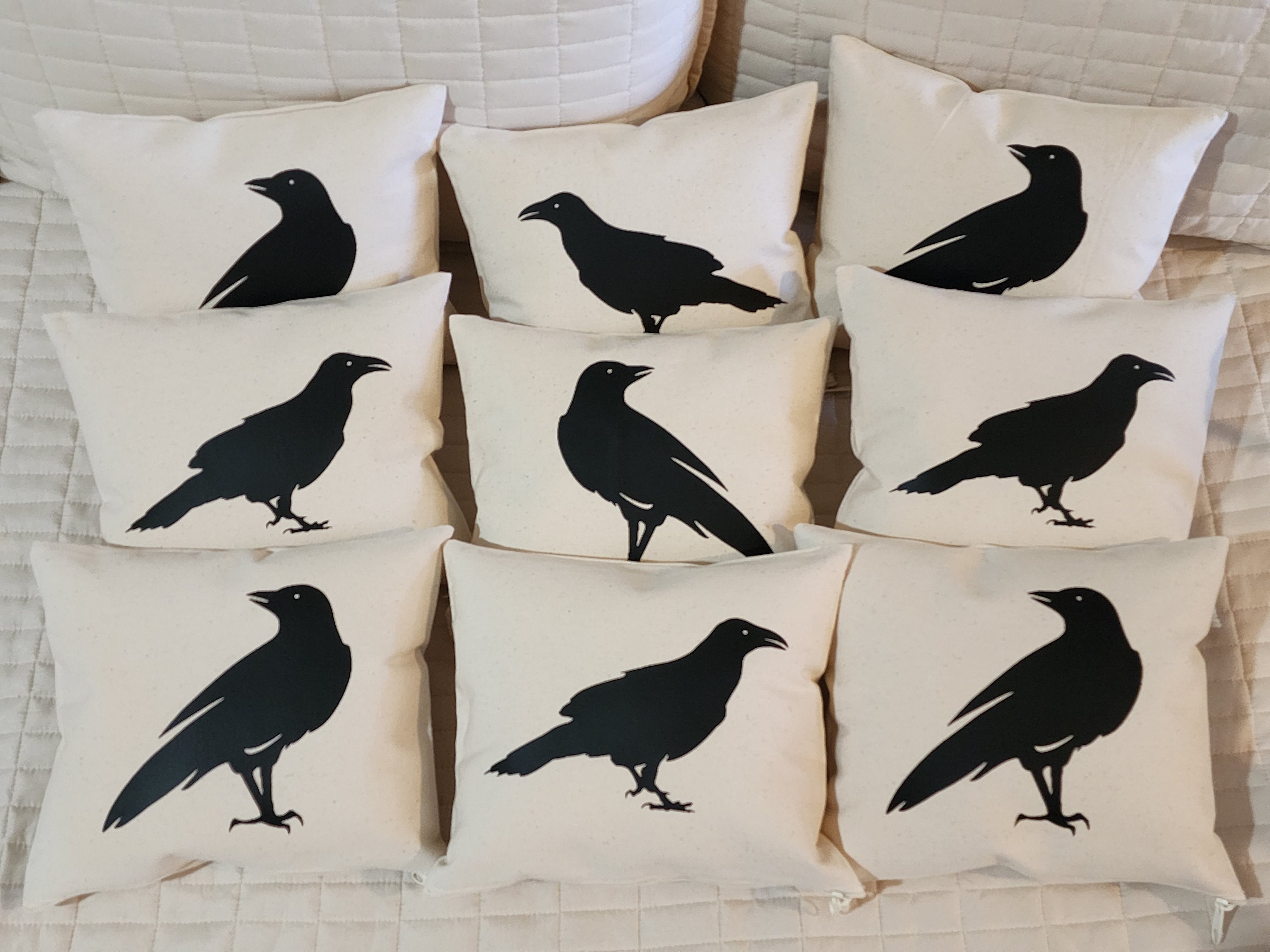 Mini Crow Pillows - Etsy