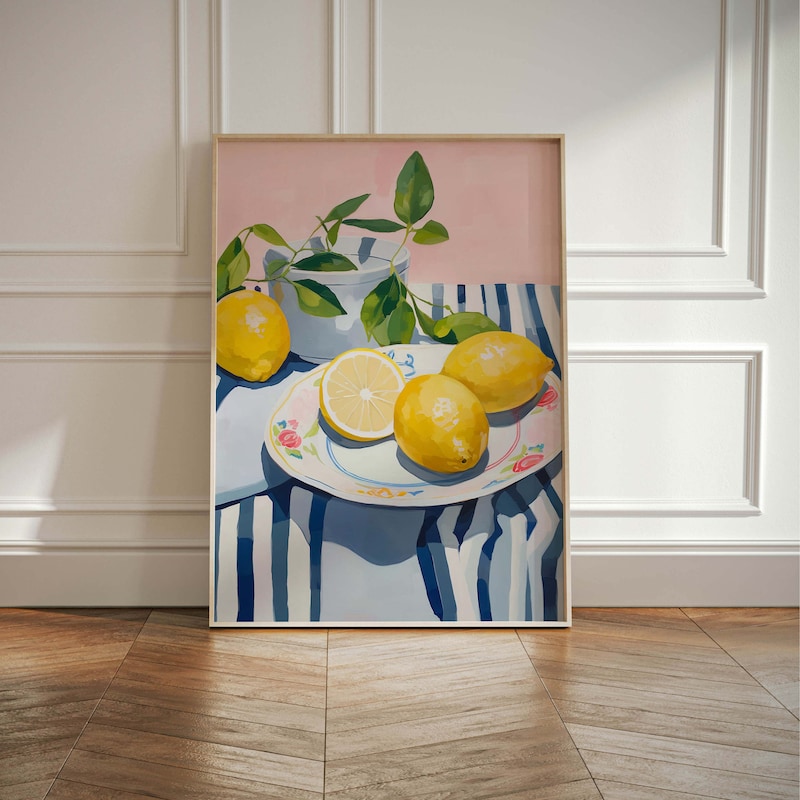 Lemon Wall Art - Etsy