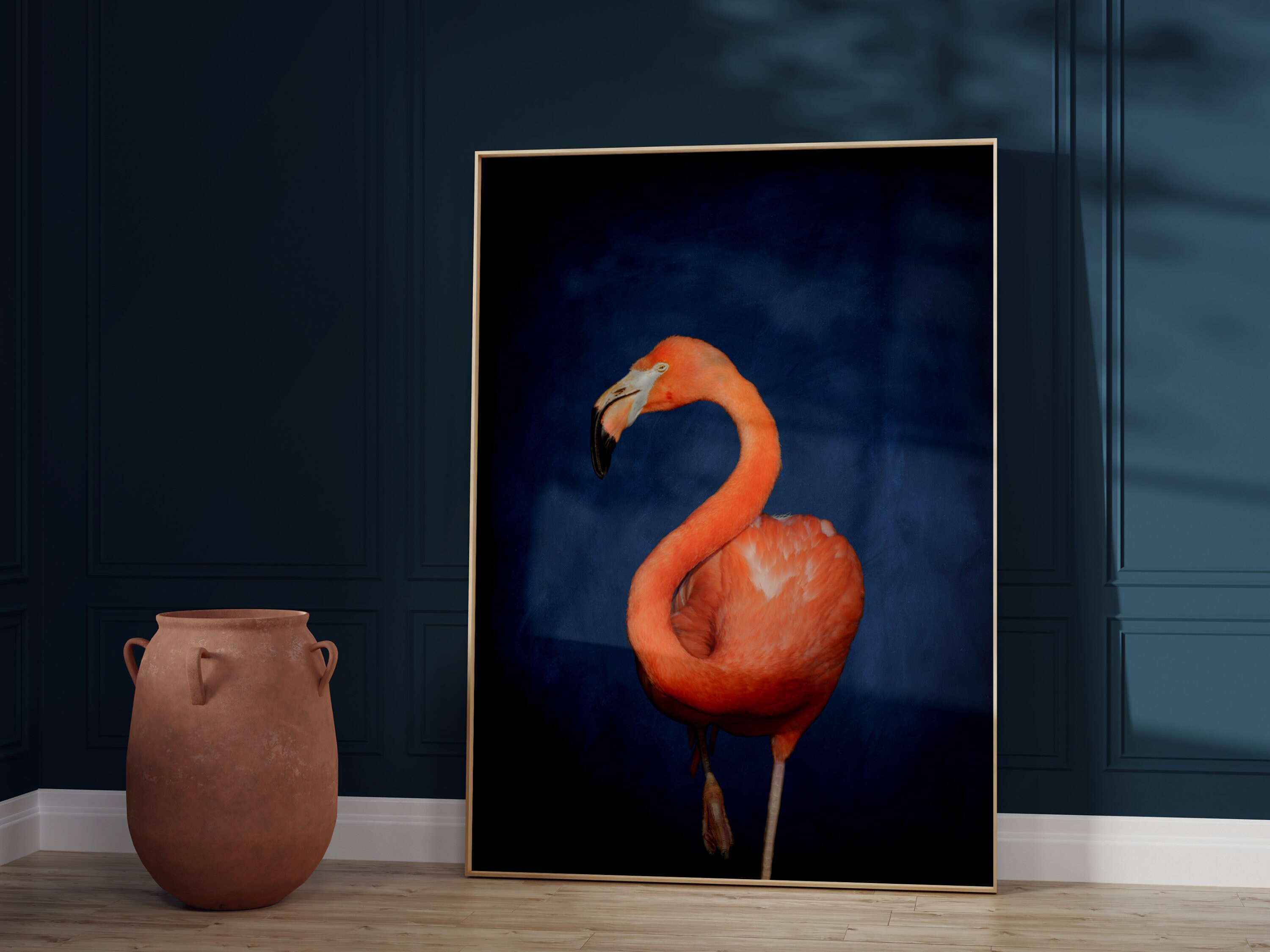 Flamingo Print Flamingo Poster Tropical Art Living Room - Etsy