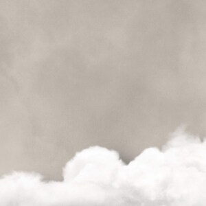 Square Cloud Wall Art, Framed Canvas Print, Beige Abstract Art Print ...