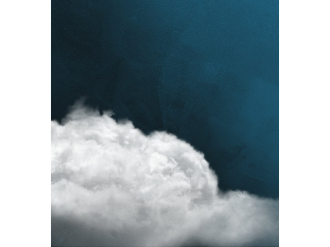 Navy Blue Cloud Set of 2 Prints · Dark Blue Decor, Abstract Art ...