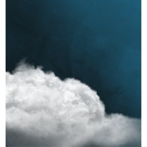 Navy Blue Cloud Set of 2 Prints · Dark Blue Decor, Abstract Art ...