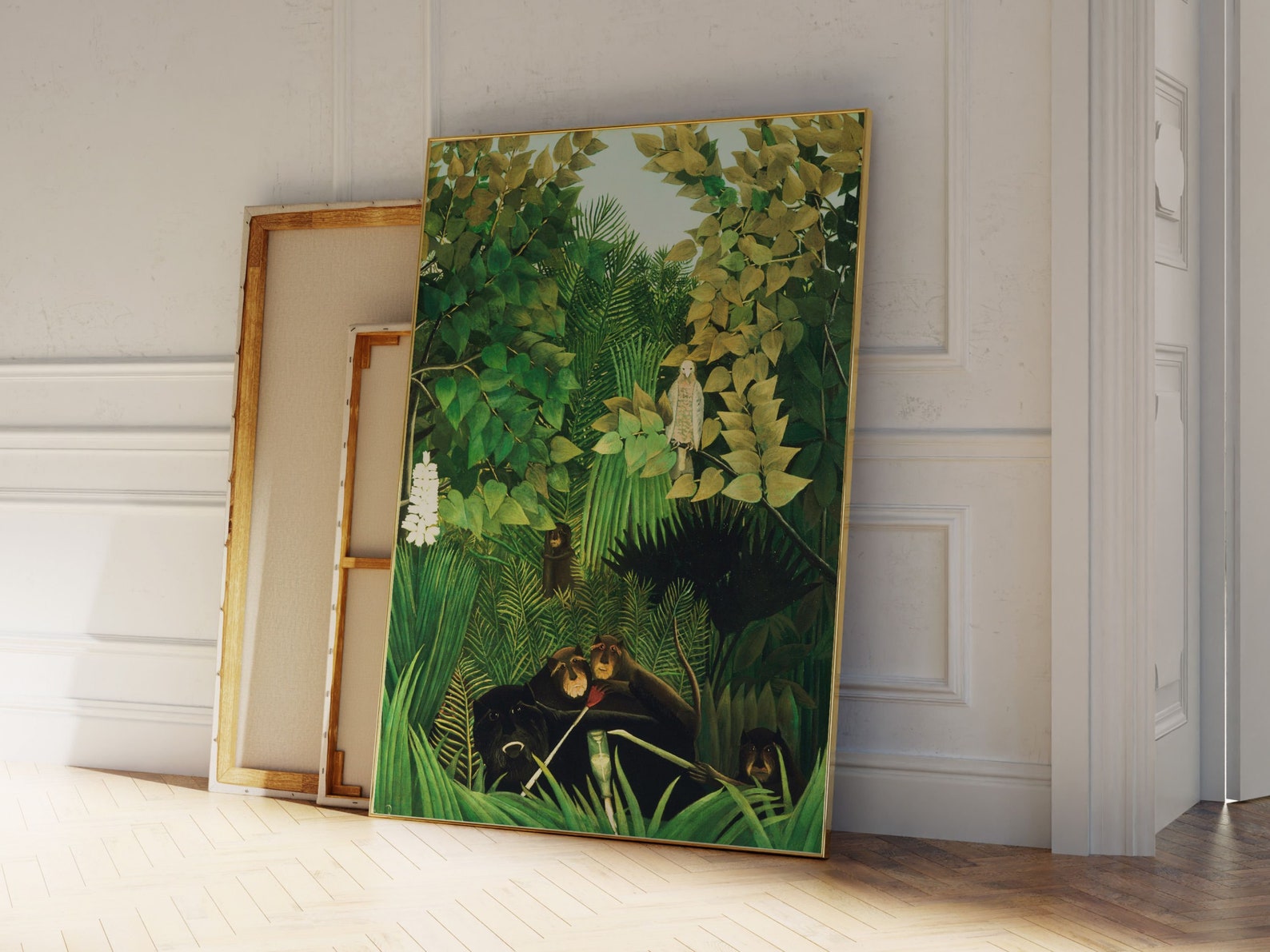 Henri Rousseau Prints, the Equatorial Jungle, Merry Jesters, Set of 2 ...