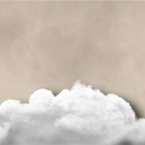 Beige Cloud Canvas Wall Art Print, Neutral Wall Art Framed, Giclée ...