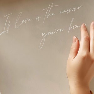Neutral Love is the Answer Wall Art Print, You're Home, Beige ...