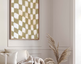 Smile Y2K Checker Board Wall Print Living Room Bedroom - Etsy