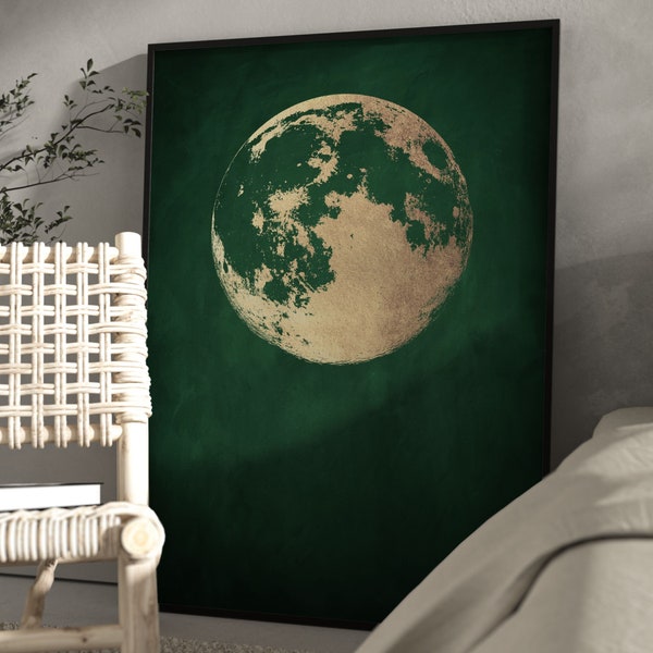 Moon Poster - Etsy