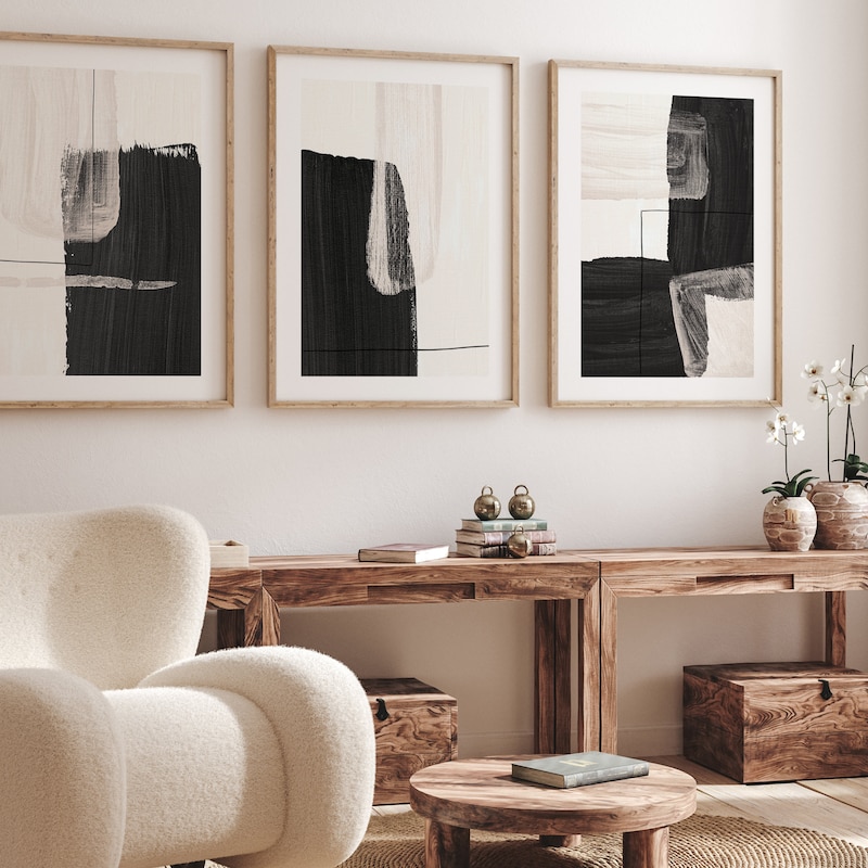 Monochrome Wall Art - Etsy UK