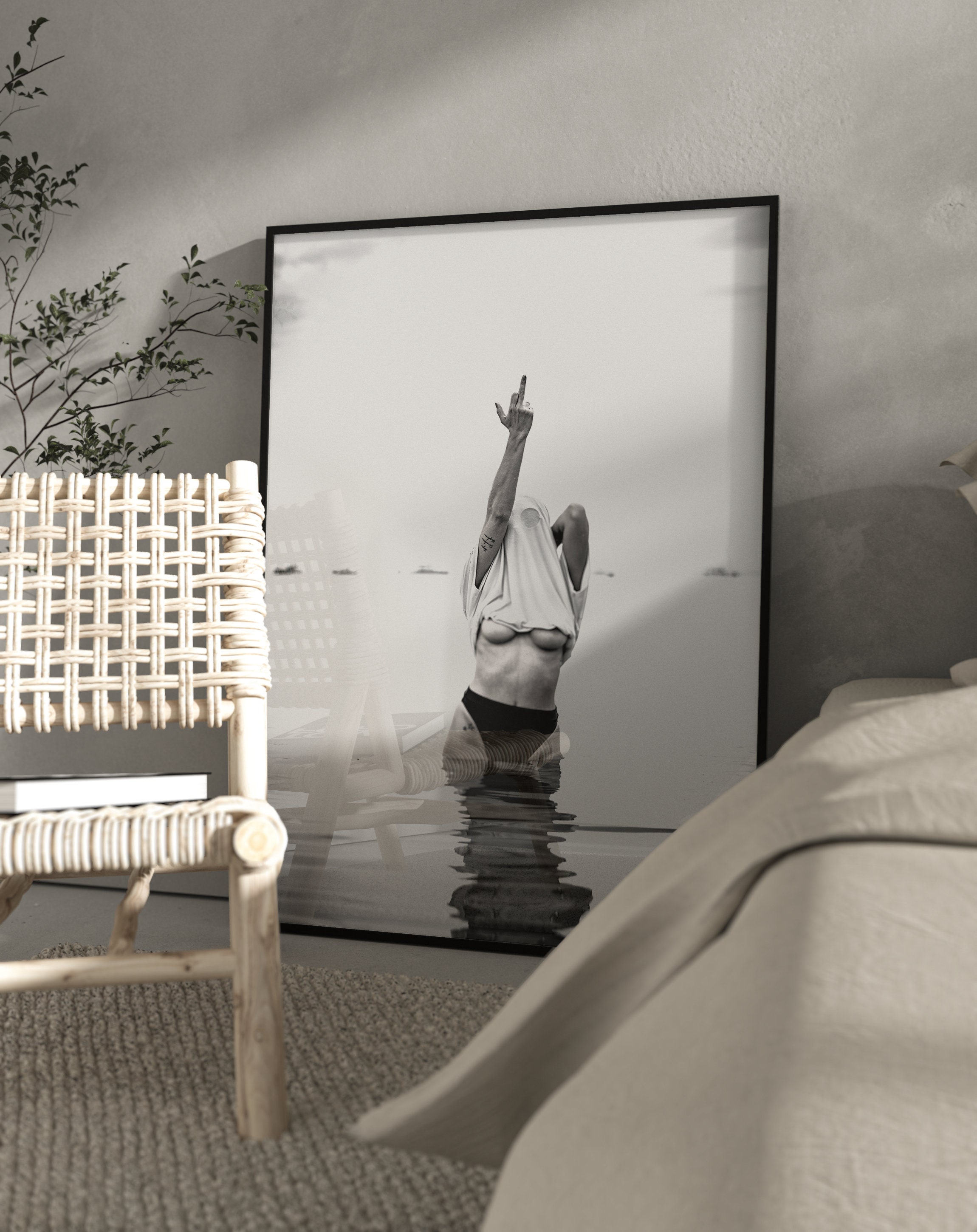 Middle Finger Photography Print Feminist Art Print Black - Etsy