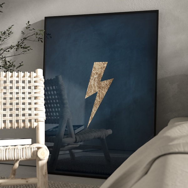 Lightning Bolt Art - Etsy UK