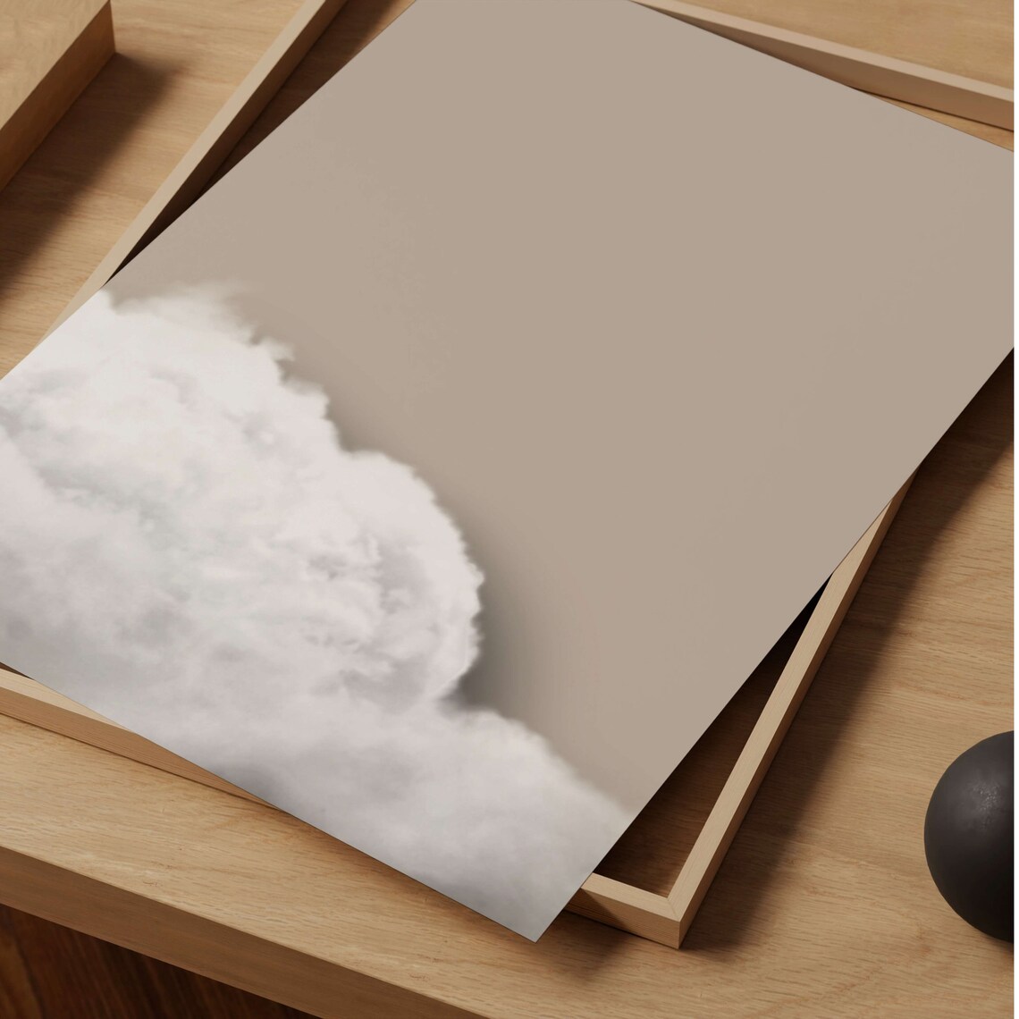 Beige Cloud Set of 2 Prints · Beige Wall Art, Abstract Art, Minimalist ...