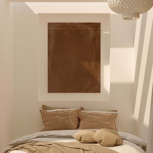 Rust Minimalist Canvas Wall Art Framed, Art Print, Giclée, Extra Large ...