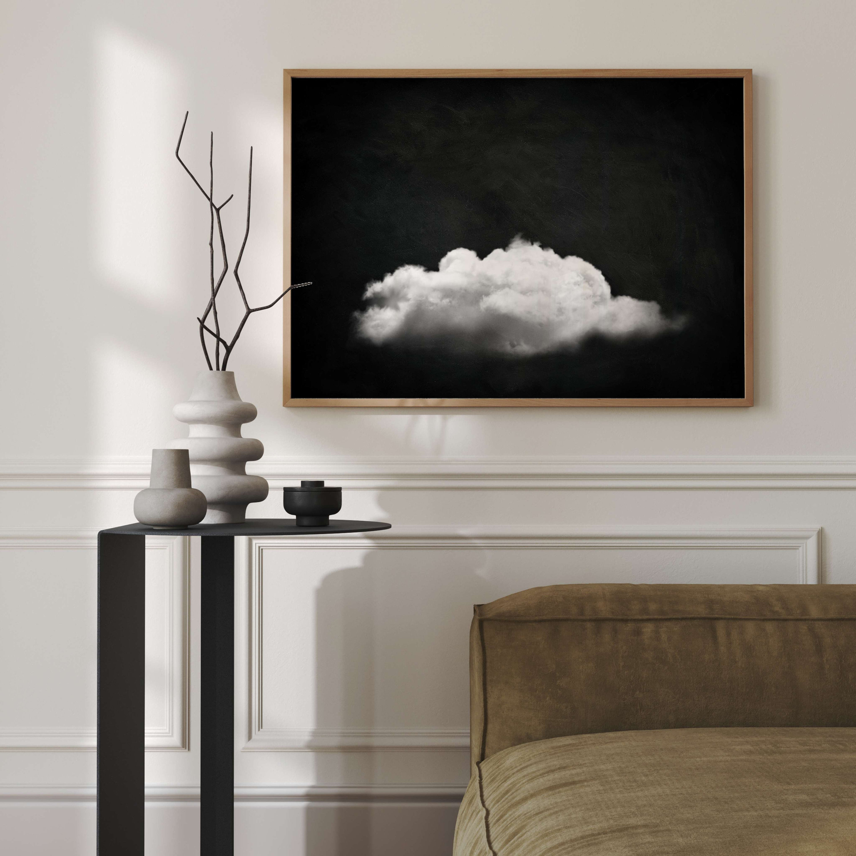 Black Cloud Print · Minimalist Wall Art · Cloud Poster · Abstract Art ...