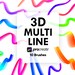 Procreate Lettering Brush Bundle, 3d Multiline Realistic Lettering ...