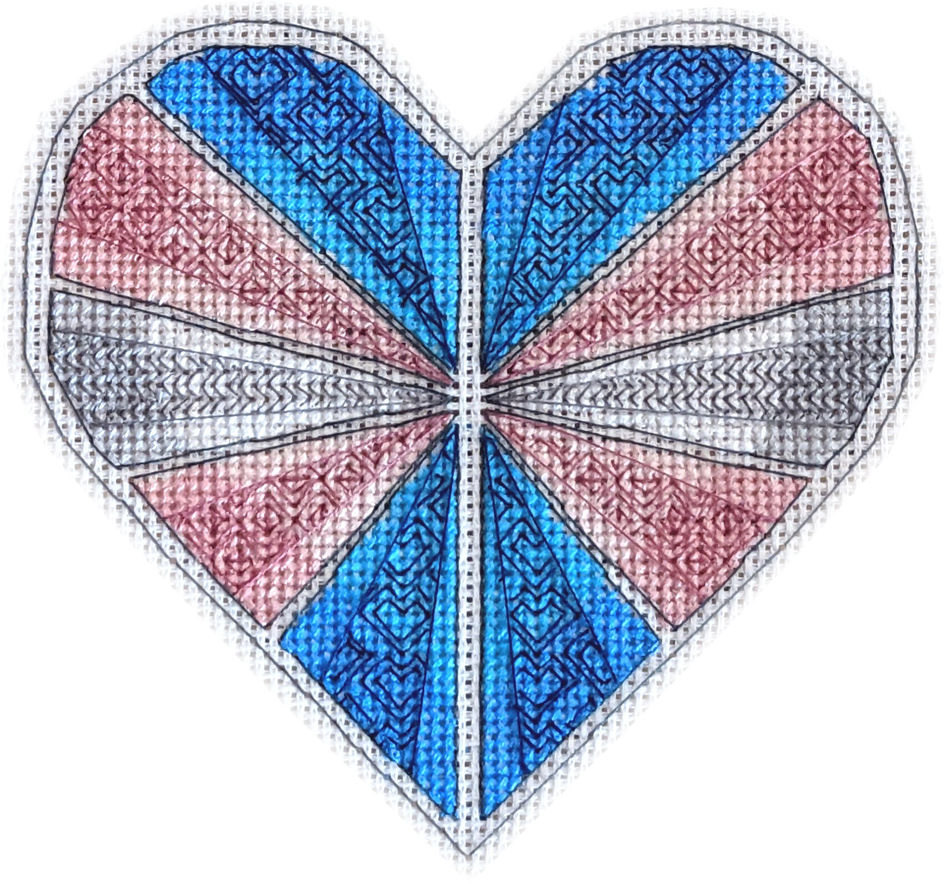Transgender Cross Stitch Pattern - Trans Pride Crafts Trans | Cross ...