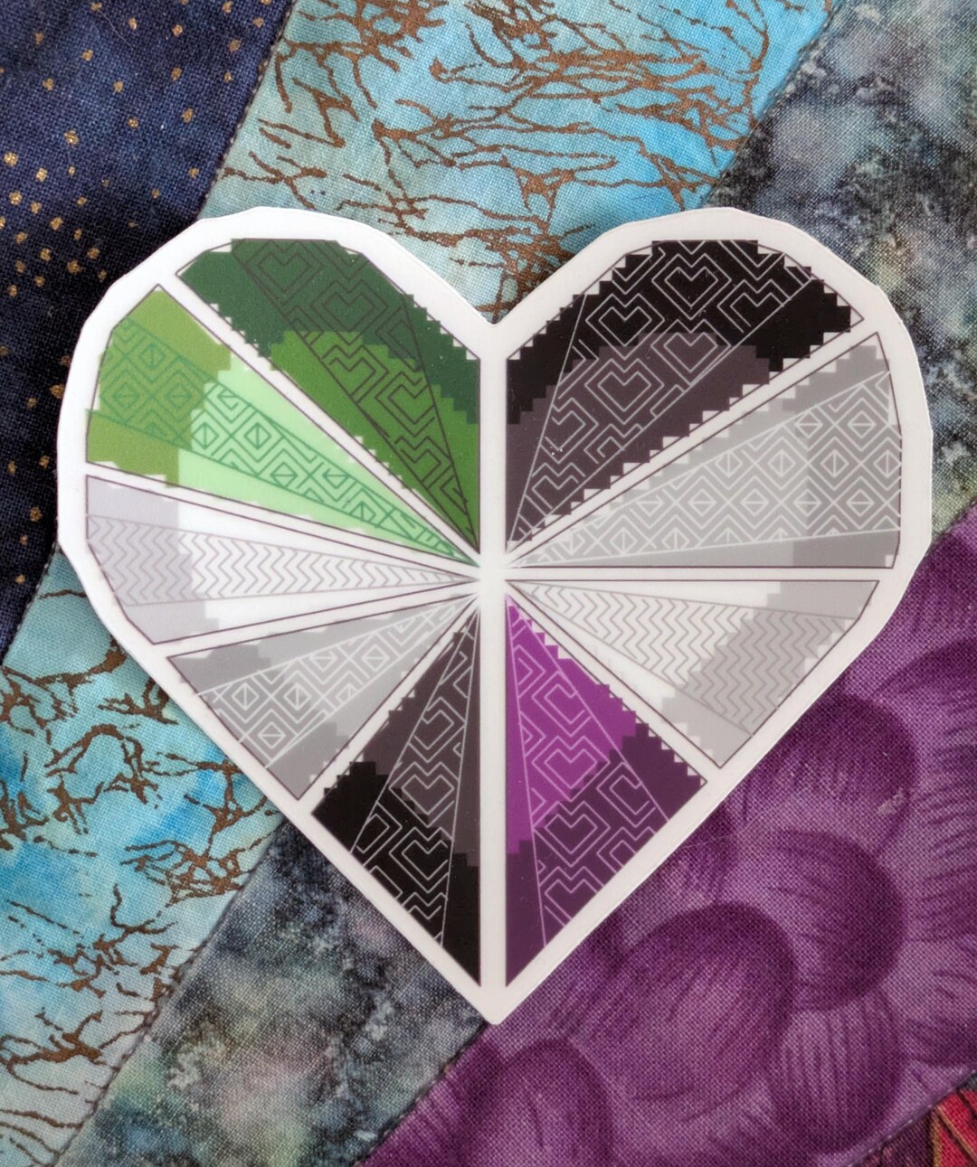 Asexual Aromantic Pride Sticker Transparent Aroace Flag Gift Aroace ...