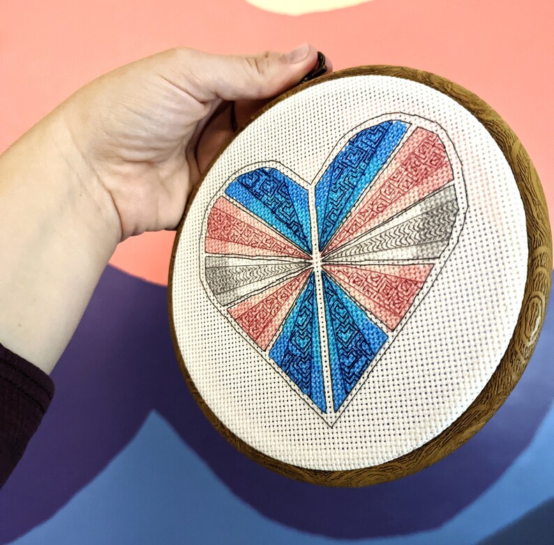 Transgender Cross Stitch Pattern - Trans Pride Crafts Trans | Cross ...