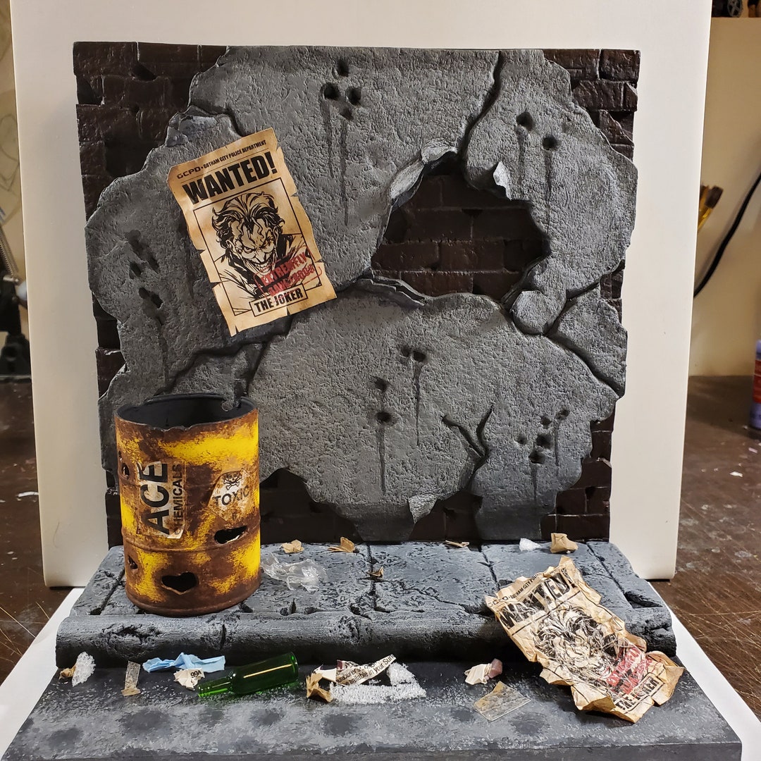 1 12 Scale Gotham City Street Diorama Base Etsy