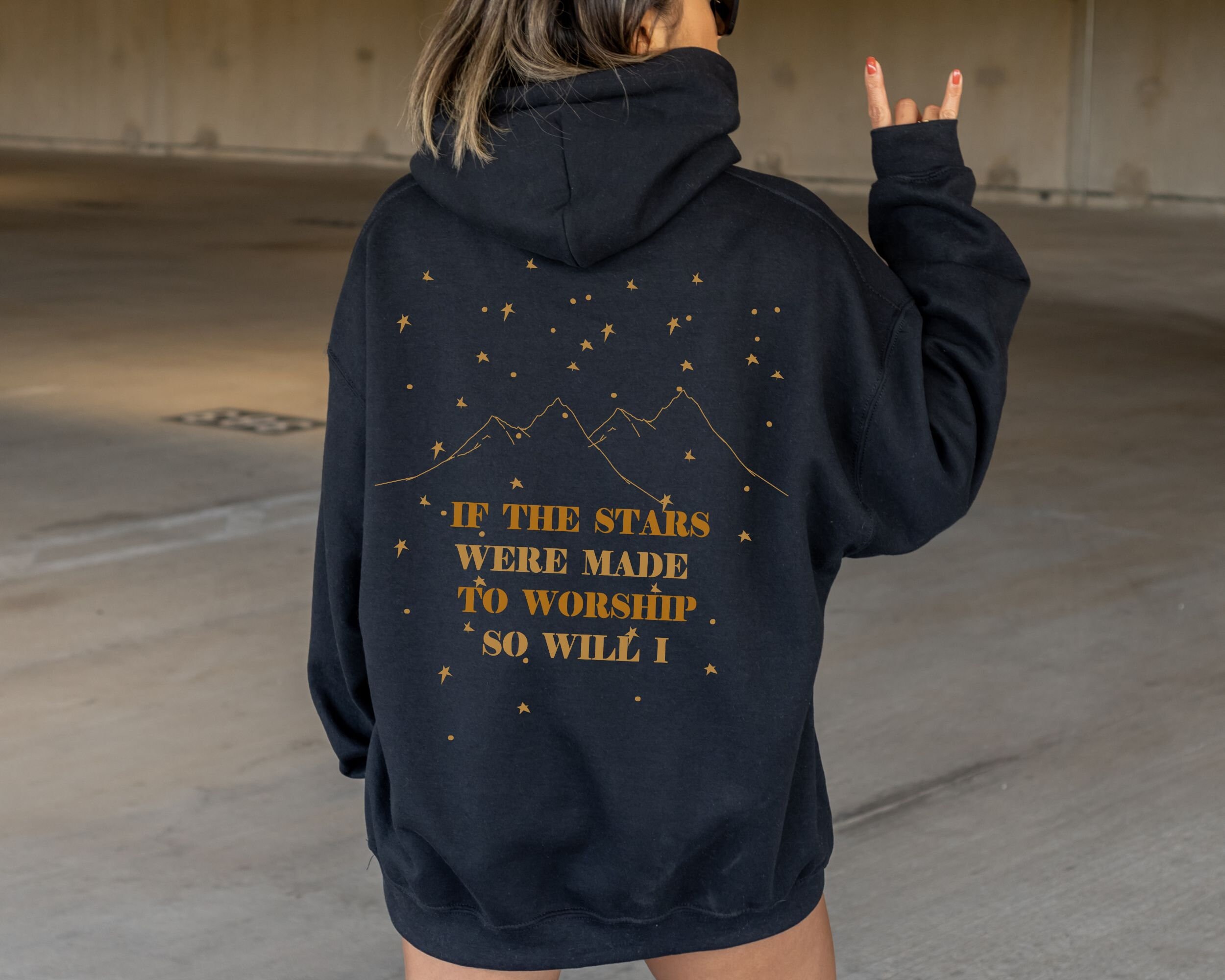 If the Stars Made to Worship so Will I Faith Based Hoodie, Trendy Bible ...
