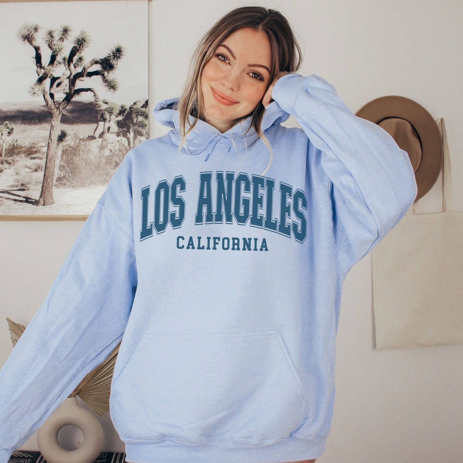 Los Angeles Hoodie Unisex Los Angeles Sweatshirt LA Hoodie - Etsy
