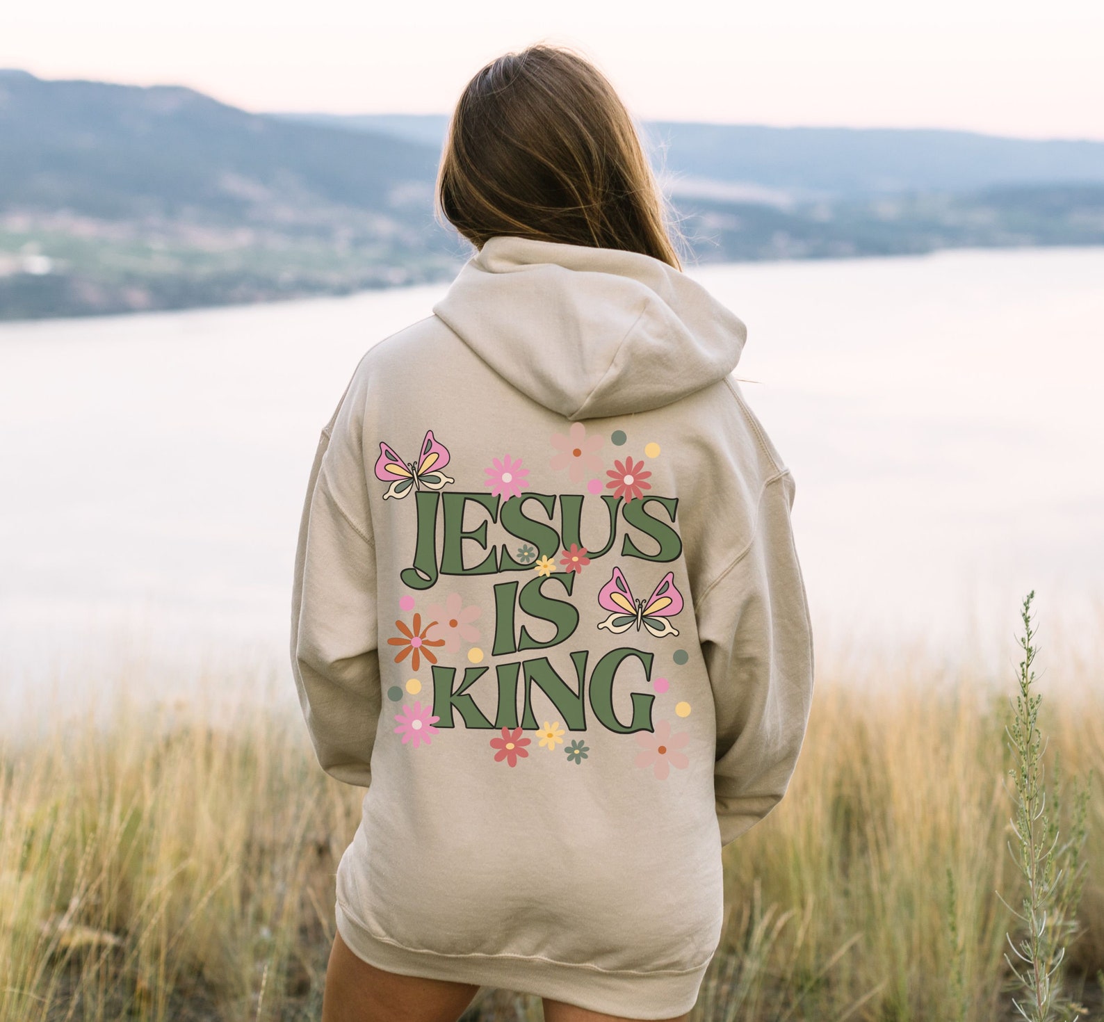 Jesus is King Hoodie Preppy Jesus Sweatshirt Trendy Christian Apparel ...