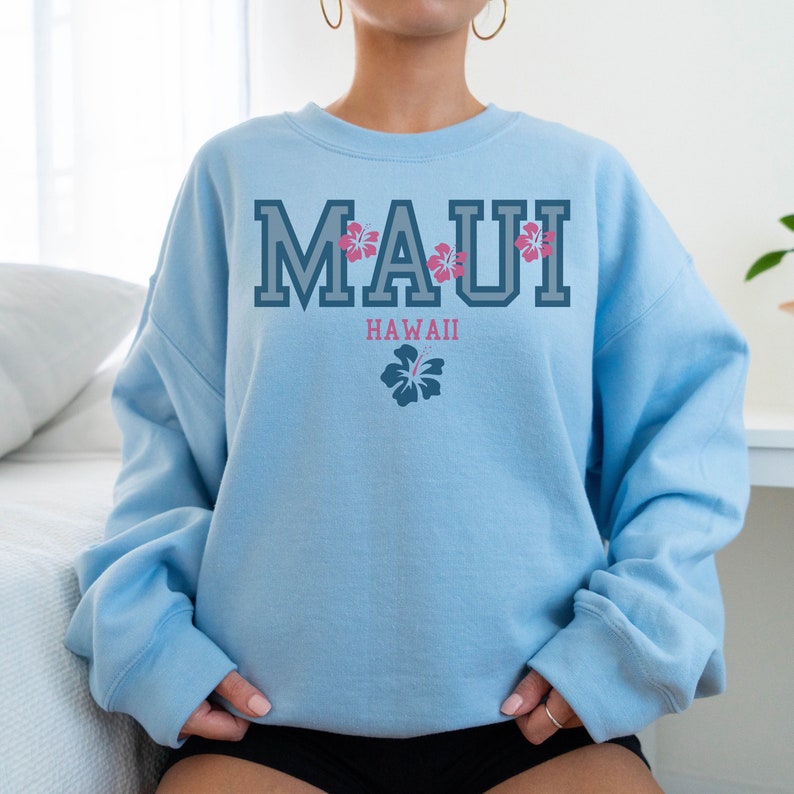 Maui Crewneck Sweatshirt, Hawaii Sweatshirt, Coconut Girl, Vsco Girl ...