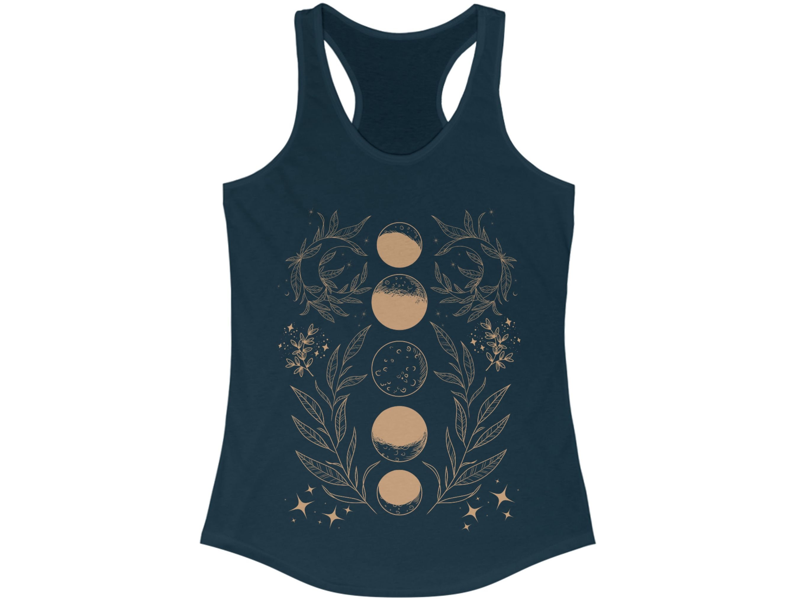 Aesthetic Celestial Tank Top, Moon Phase Tank, Witchy Clothing, Moon ...