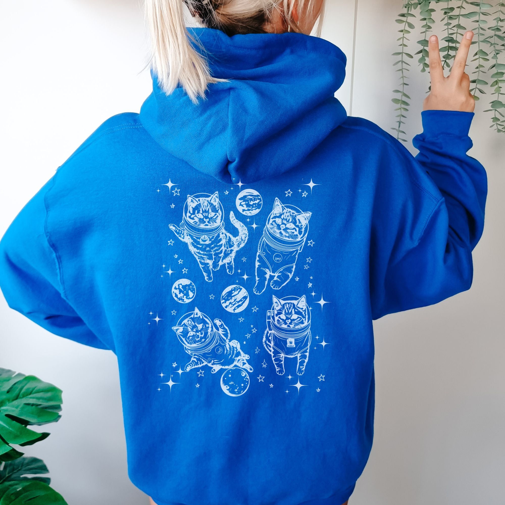Cat Zip up Hoodie Black Zip up Hoodie Y2k Hoodie Full Zip up Sweatshirt ...