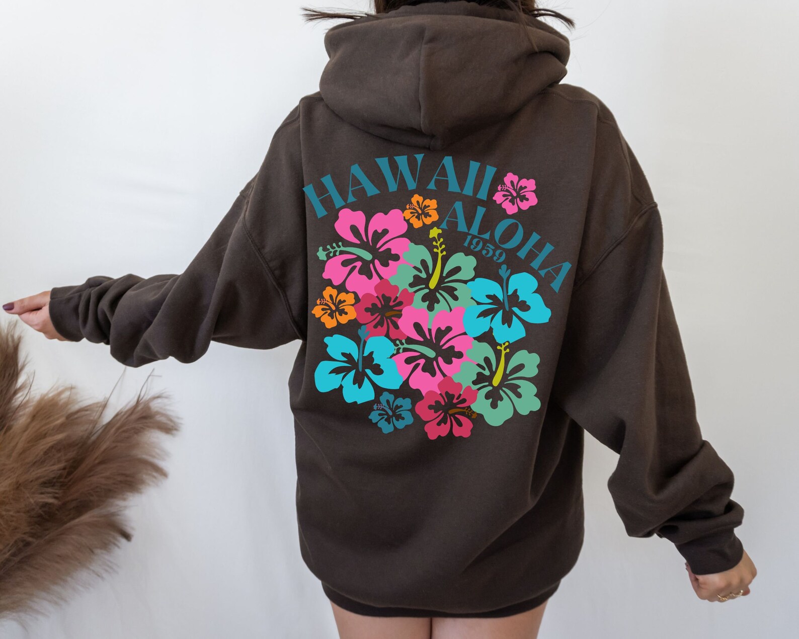 Hawaii Hoodie Aesthetic, Hawaii Sweatshirt, Hibiscus Sweatshirt ...