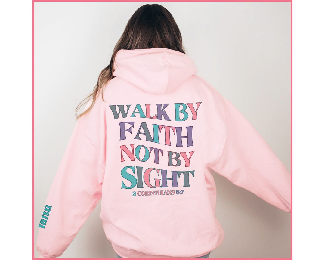 Christian Streetwear Spiritual Christian Hoodie With Design on Back of ...